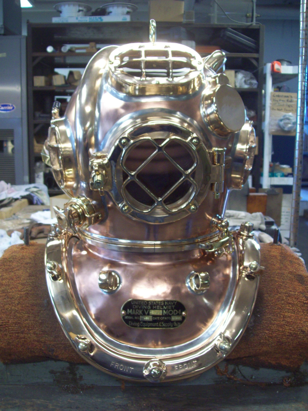 DESCO 29019 Mark V Diving Helmet | U.S. Navy Helium Diving Helmet ...
