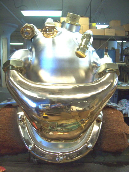 DESCO 29019 Mark V Diving Helmet | U.S. Navy Helium Diving Helmet ...